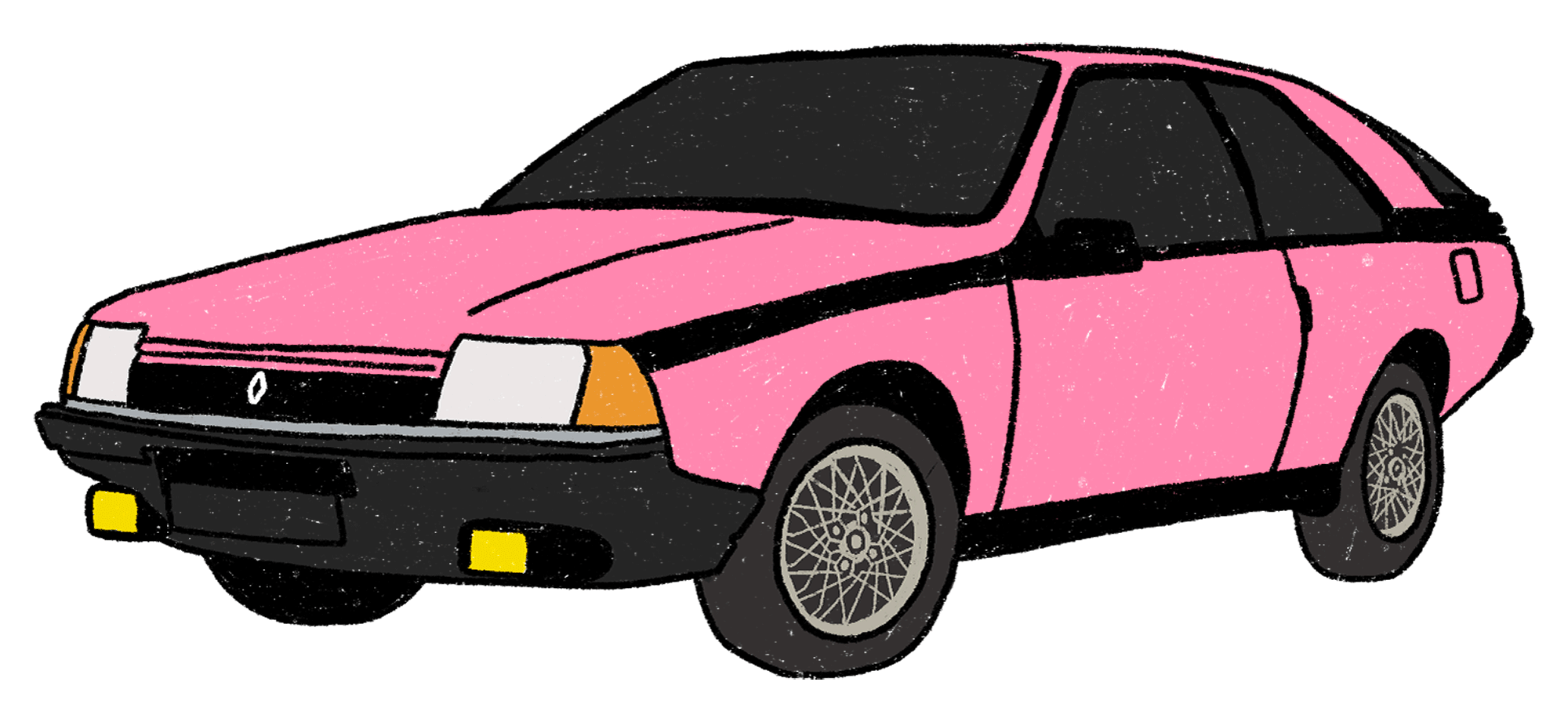Pink Car Sticker by doña batata for iOS & Android | GIPHY