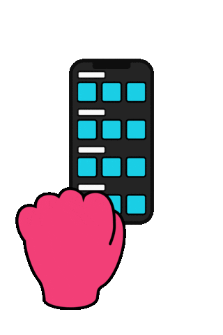 Hand Scrolling Sticker by Kouch for iOS & Android | GIPHY