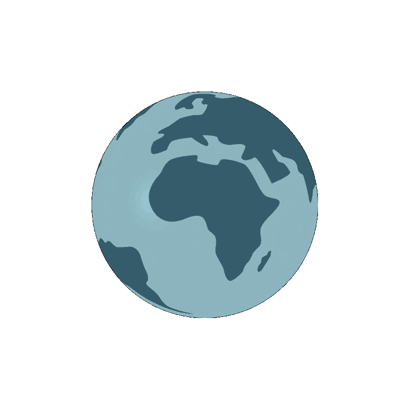 Transparent Spinning Globe Gif