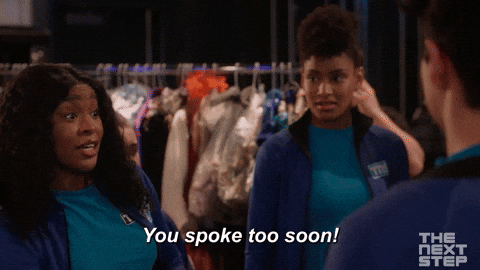 Spoke Too Soon GIFs - Get the best GIF on GIPHY