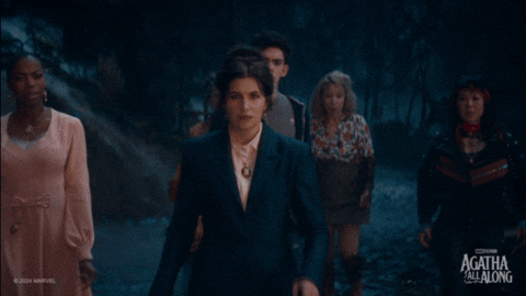 AGATHA ALL ALONG Stills Show The Title Witch Powering Up As Joe Locke ...