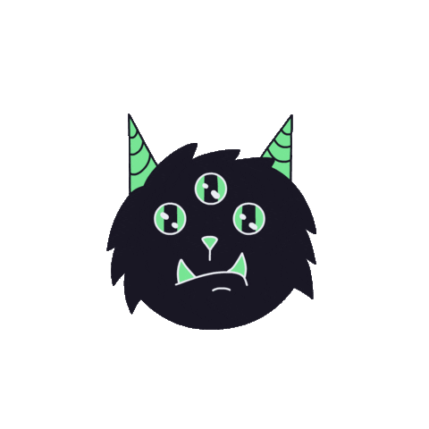 Monster Three Eyes Sticker for iOS & Android | GIPHY