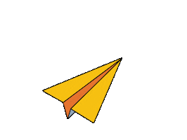 Paper Airplane Sticker for iOS & Android | GIPHY