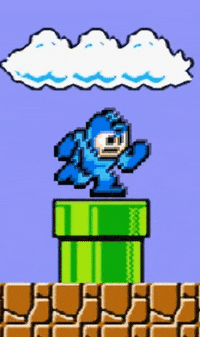 Megaman Running Gif