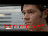 Supernatural Sam Laughing Gif