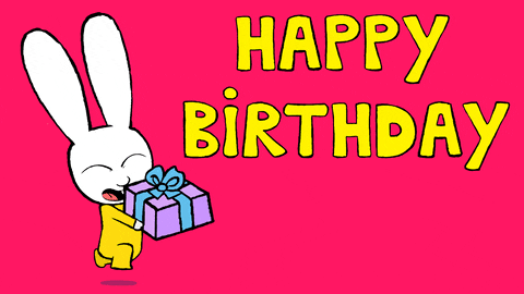 Happy Birthday Bunny Gif
