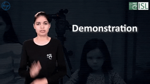 Sign Language Demonstration GIF by ISL Connect - Find & Share on GIPHY