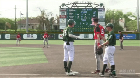 Baseball Wave GIF by GreenWave - Find & Share on GIPHY