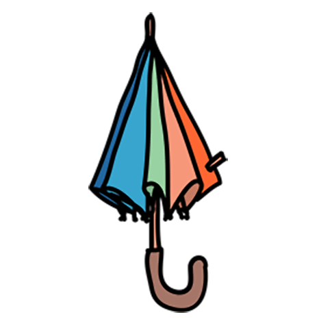 Rain Umbrella Sticker for iOS & Android | GIPHY