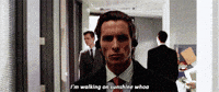 Patrick Bateman Chainsaw Gif