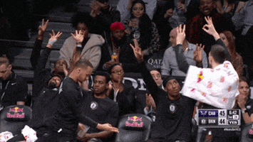 Brooklyn Nets Celebration GIF by NBA - Find & Share on GIPHY