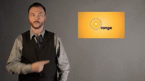 Sign Language Orange GIF by Sign with Robert - Find & Share on GIPHY