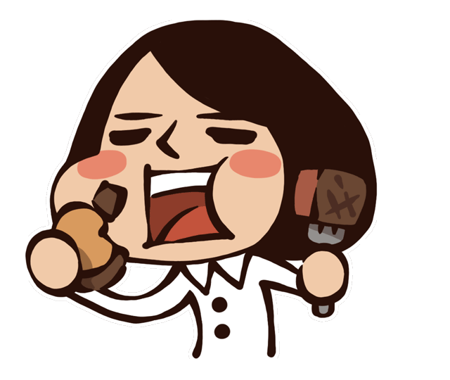 Girl Eating Sticker by RisuDong for iOS & Android | GIPHY