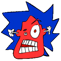 Angry Stop Sticker by ann malavet for iOS & Android | GIPHY