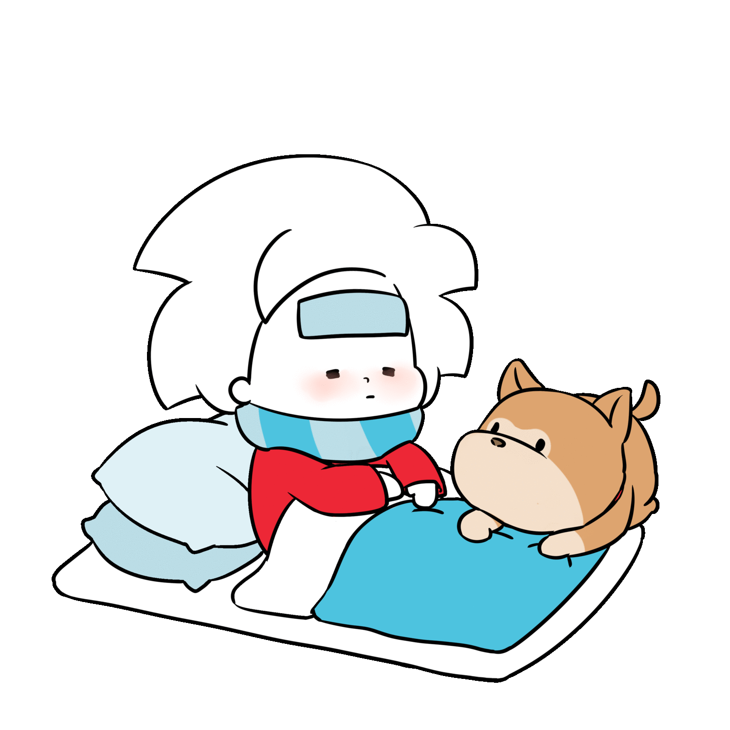 Sick Dog Sticker by A is for Ai for iOS & Android | GIPHY