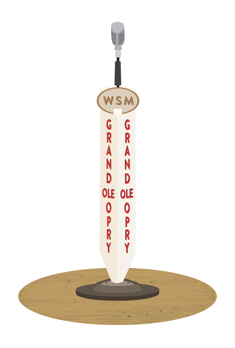 Grand Ole Opry Microphone Sticker by Opry for iOS & Android | GIPHY