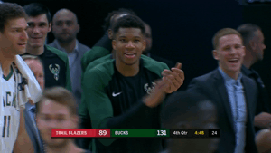 Giannis Antetokounmpo Clap GIF by NBA - Find & Share on GIPHY