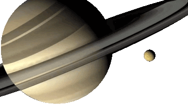Saturn Spinning Gif