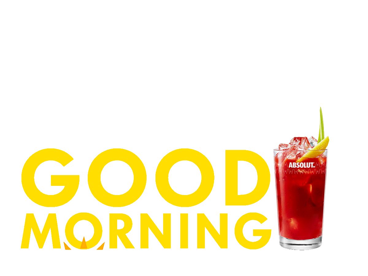 Good Morning Sticker by Absolut Vodka for iOS & Android | GIPHY