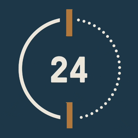 24 Hours GIF by gymnasium - Find & Share on GIPHY