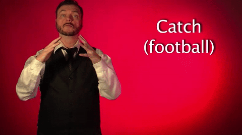 Sign Language Football GIF by Sign with Robert - Find & Share on GIPHY