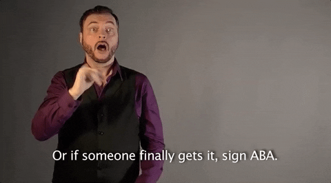 Sign Language Aba GIF by Sign with Robert - Find & Share on GIPHY