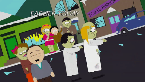 Zombies GIF by South Park - Find & Share on GIPHY