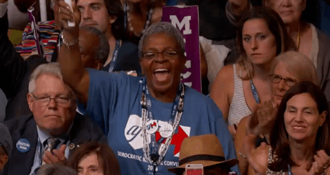 Democratic National Convention Yes GIF by Election 2016 - Find & Share ...