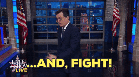 Stephen Colbert Animated Popcorn Gif