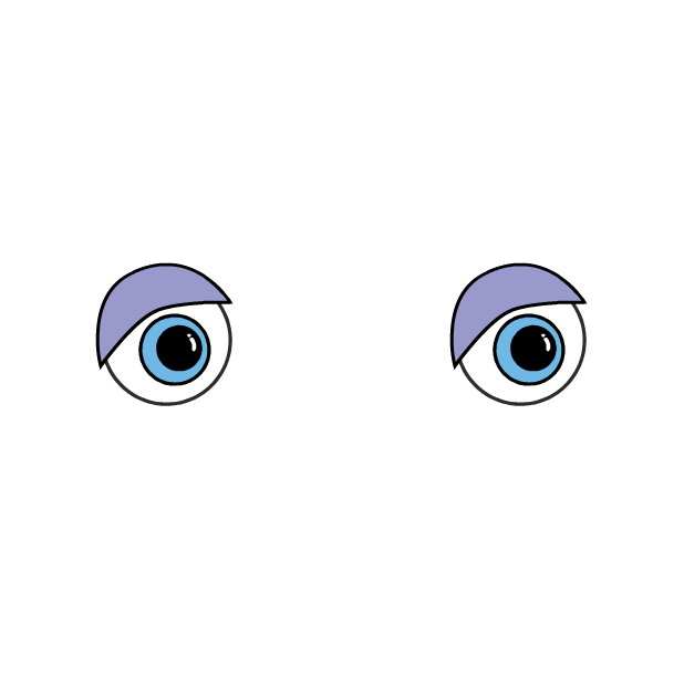 Eyes Watching Sticker by Carolyn Figel for iOS & Android | GIPHY