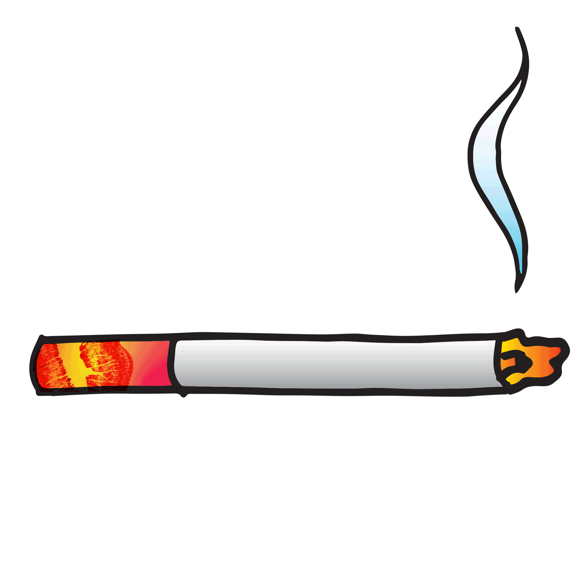 Fire Smoking Sticker by Tyler Resty for iOS & Android | GIPHY