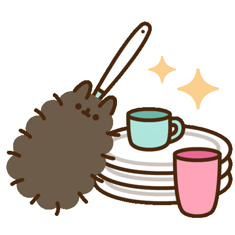 Good Morning Cat Sticker by Pusheen for iOS & Android | GIPHY
