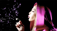 Blowing Glitter Gif