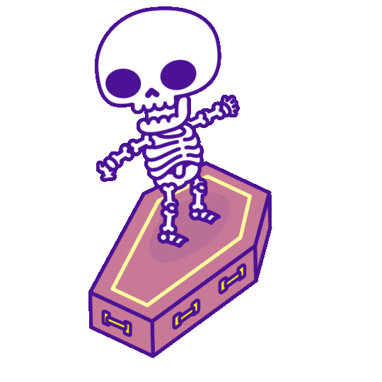 Transparent Skeleton Gif