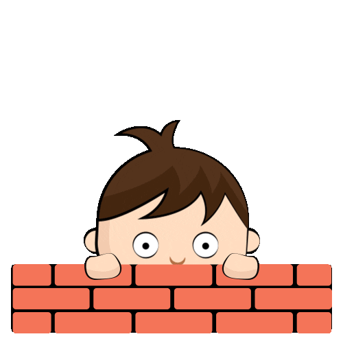 Hiding Behind Wall Clipart