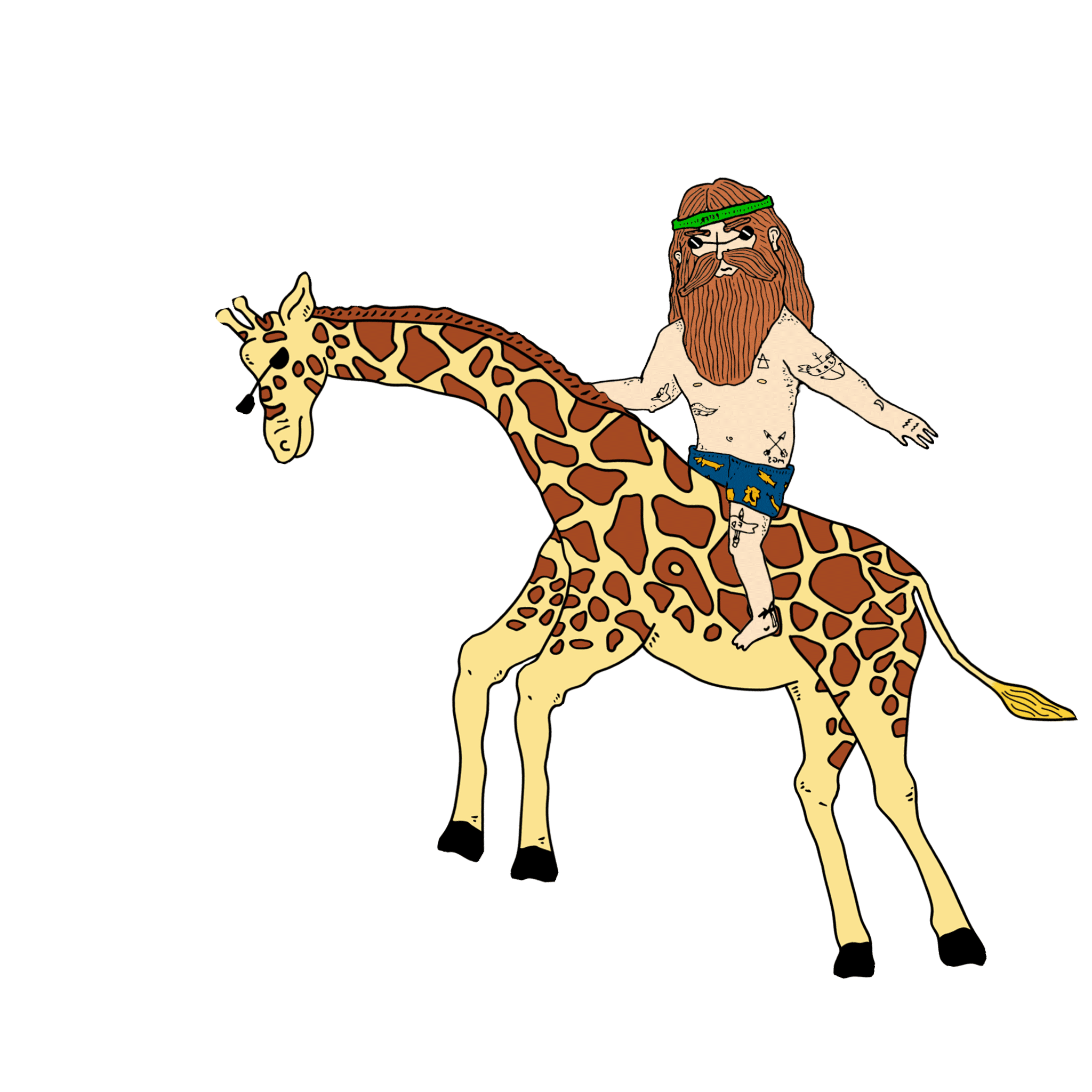 Ride Giraffe Sticker by The Peter’s Brand for iOS & Android | GIPHY