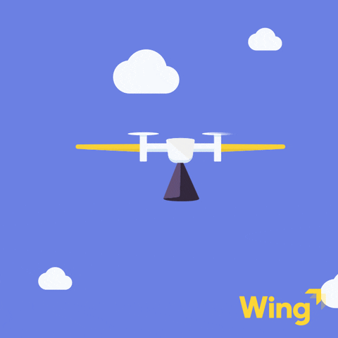 Delivery Drone GIF by Wing - Find & Share on GIPHY