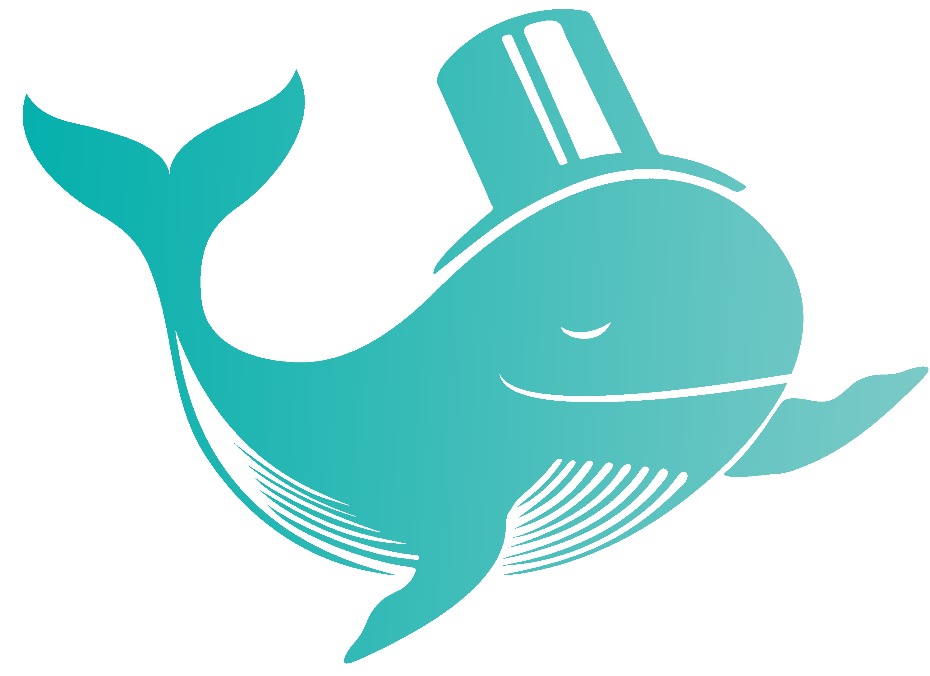 Top Hat Whale Sticker by Shorty Awards for iOS & Android | GIPHY