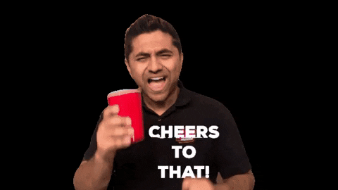 Cheers To That GIF by Satish Gaire - Find & Share on GIPHY