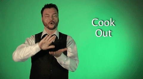 Cook Out Asl GIF by Sign with Robert - Find & Share on GIPHY