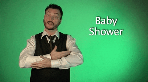Sign Language Baby Shower GIF by Sign with Robert - Find & Share on GIPHY
