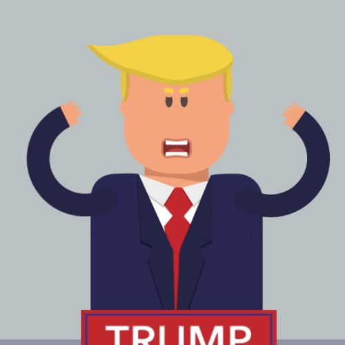 Donald Trump Animation GIF by alexa kerr - Find & Share on GIPHY