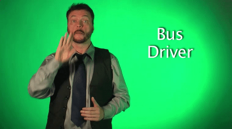 Bus Driver GIF by Sign with Robert - Find & Share on GIPHY