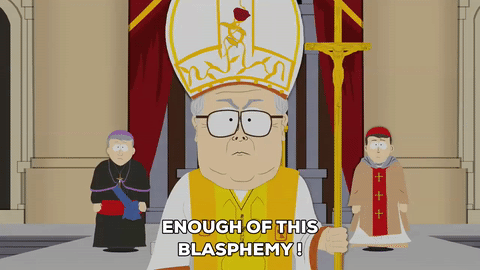 Angry Pope GIF by South Park - Find & Share on GIPHY