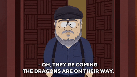 Happy George R.R. Martin GIF by South Park - Find & Share on GIPHY