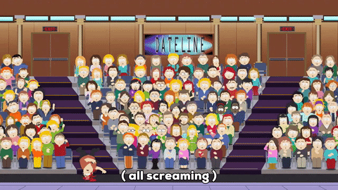 Crowd Screaming GIF by South Park - Find & Share on GIPHY