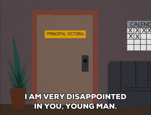 Im Very Disappointed In You