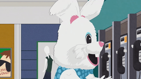 Suspicious Rabbit GIF by South Park - Find & Share on GIPHY