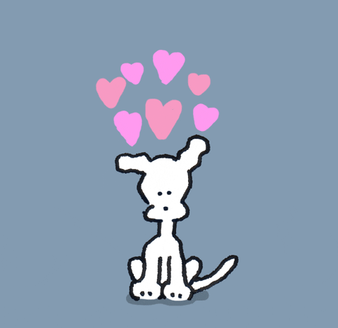 I Love You Hearts GIF by Chippy the dog - Find & Share on GIPHY