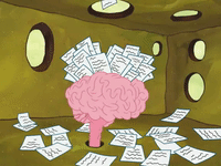 Spongebob Brain Fire Gif